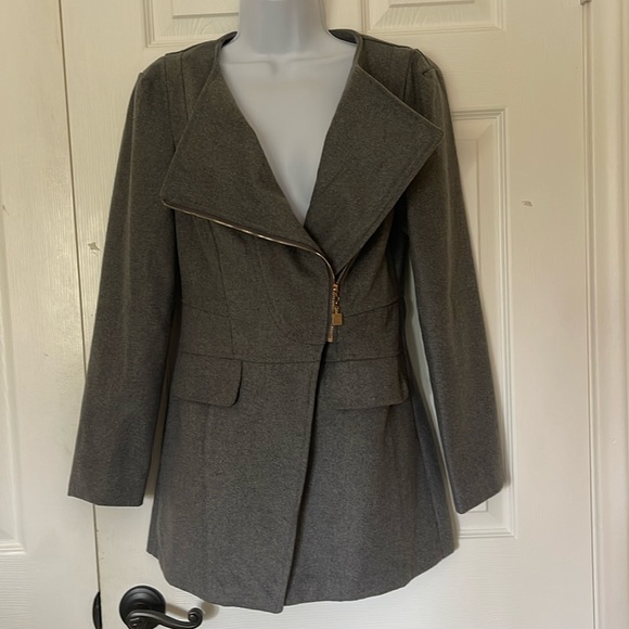 Jackets & Coats | Gray Asymmetrical Eypper Coat | Poshmark